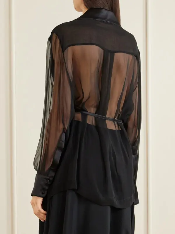 Sharon Wauchob Bretagne Belted Silk Jacket
