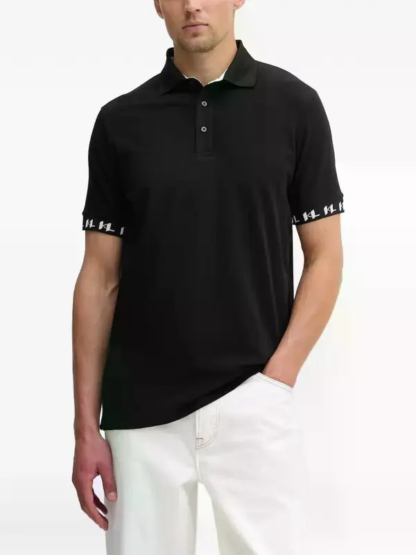 Karl Lagerfeld Logo-tape Polo Shirt