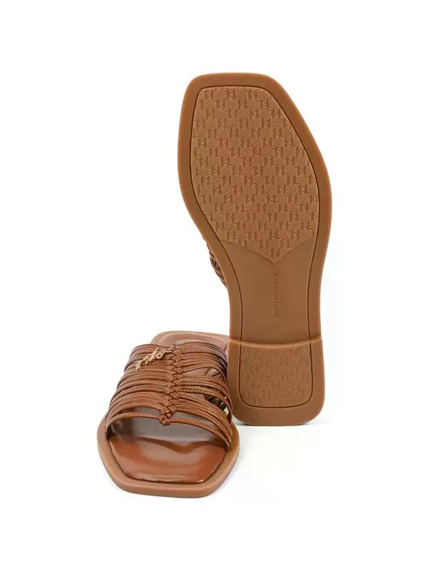 Karl Lagerfeld Strappy Logo-plaque Sandals