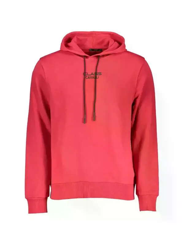 Roberto Cavalli Logo Print Drawstring Hoodie