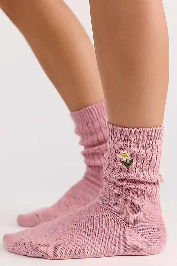 Free People Halcyon Heritage Sock Pack Set Of 3 - Garden Pack