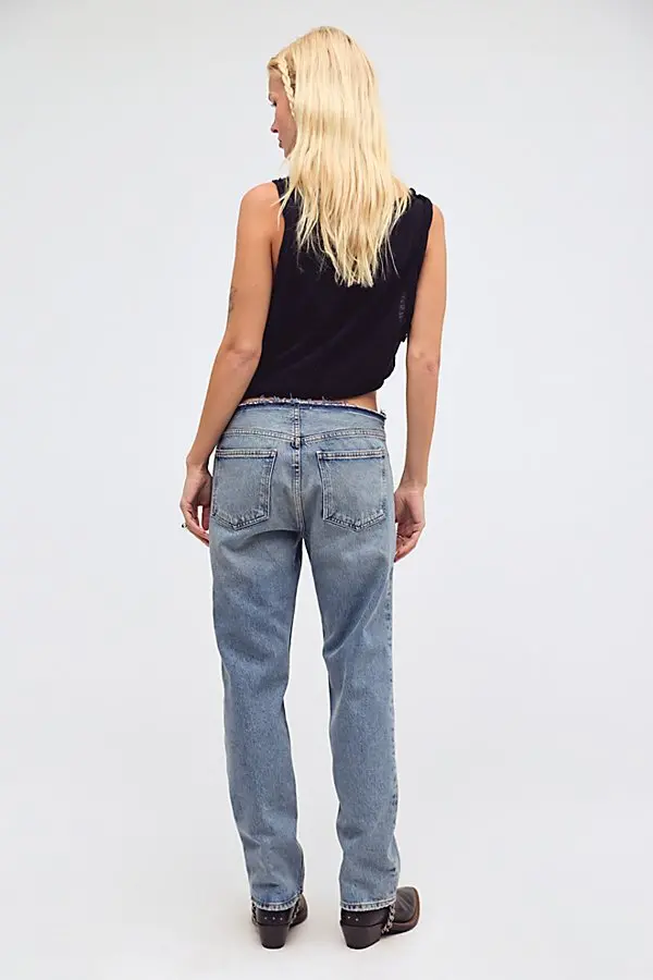 AGOLDE Fray Slim Crop Jeans