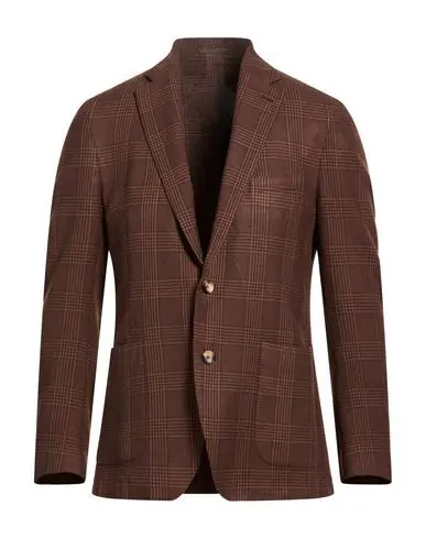 LARDINI Blazer Size Wool, Silk - Brown