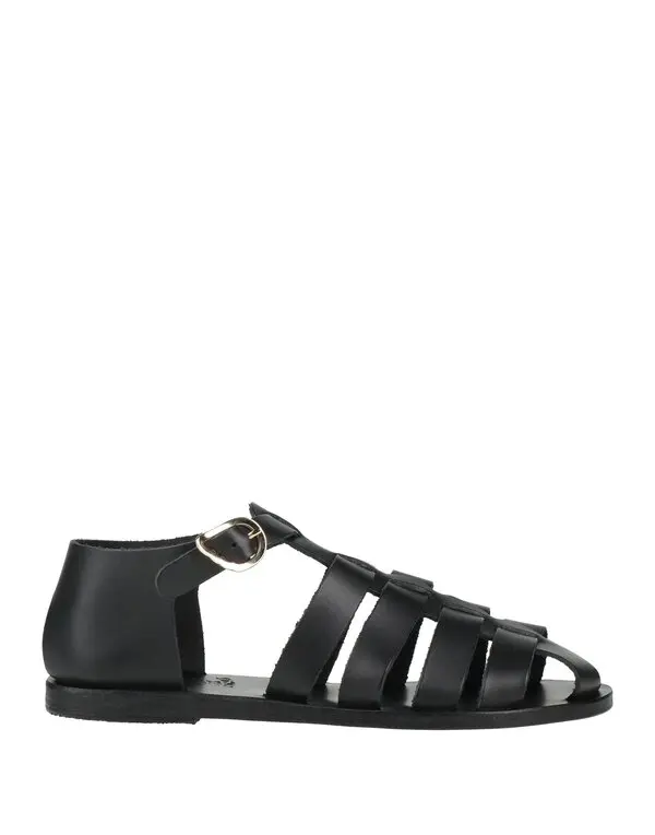 ANCIENT GREEK SANDALS Fisherman Sandals - Black