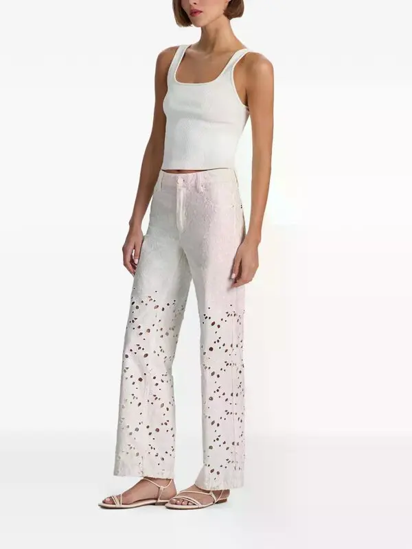Alice + Olivia Chic Laser-cut Jeans