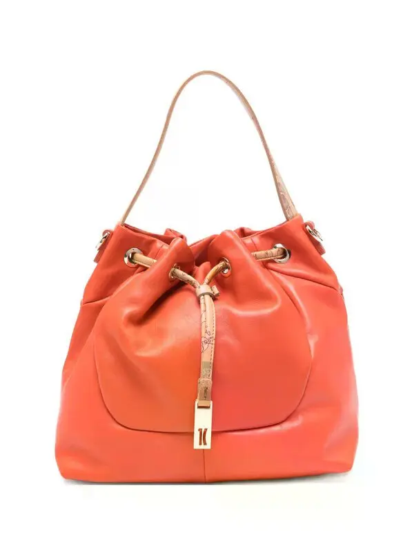 ALVIERO MARTINI 1° CLASSE Geo Classic Drawstring Tote Bag - Red