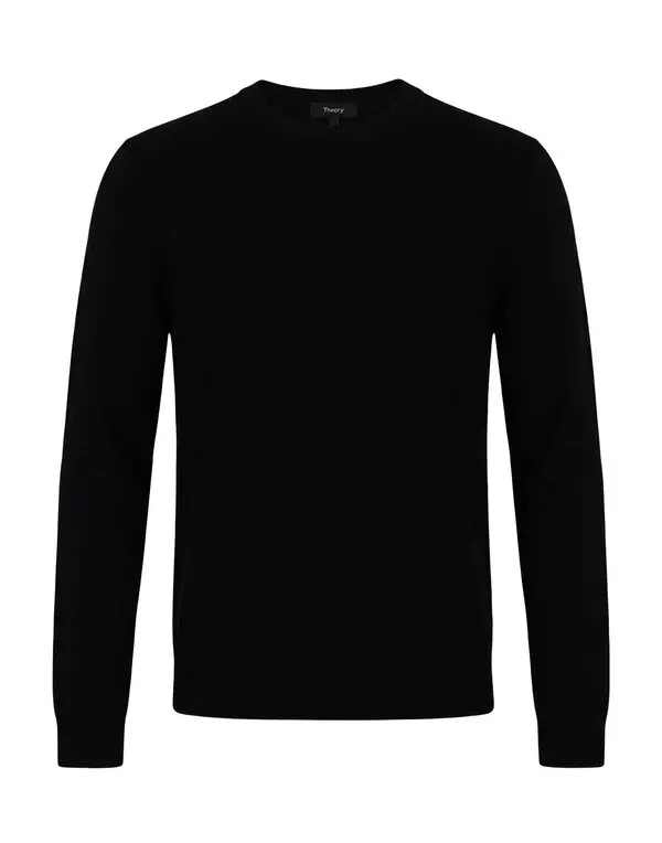 Theory Crewneck Long Sleeve Sweater - Black