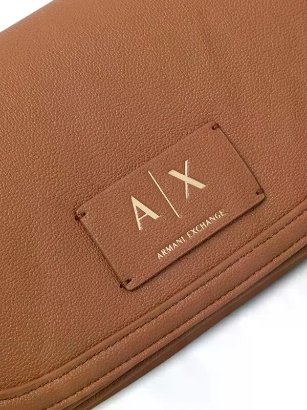 Armani Exchange Logo Plaque Satchel