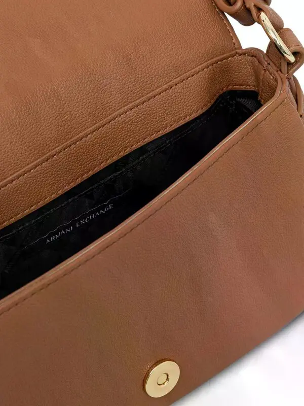 Armani Exchange Logo Plaque Satchel