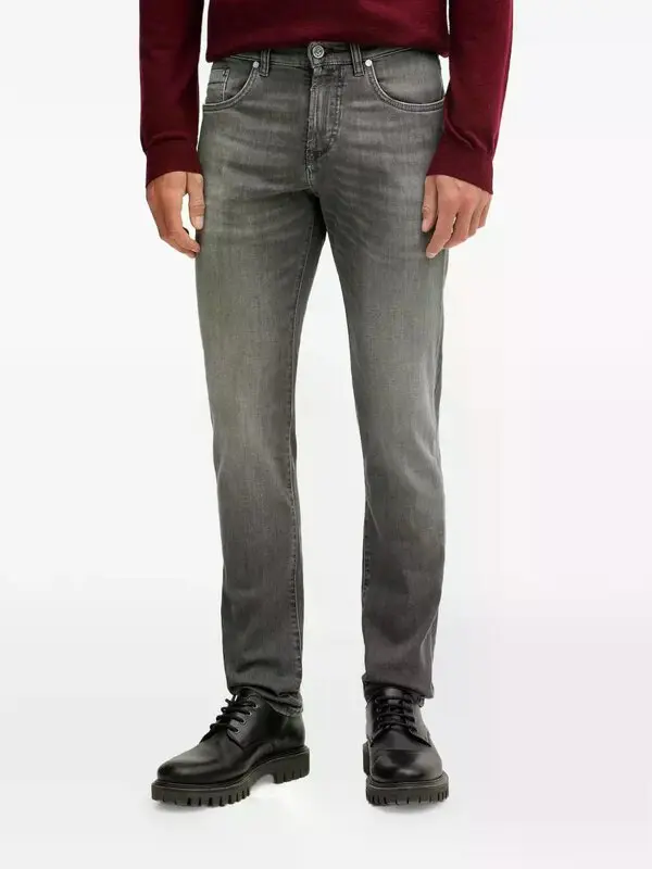 Karl Lagerfeld Kl Jordan Faded Logo Jeans - Grey