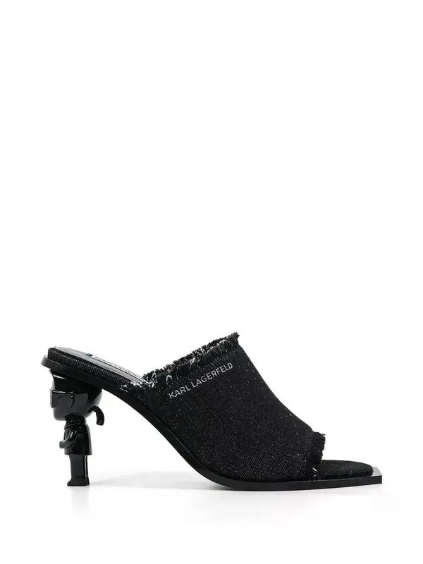 Karl Lagerfeld Ikonik Frayed Sandals