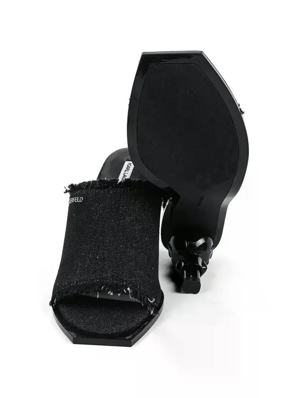 Karl Lagerfeld Ikonik Frayed Sandals