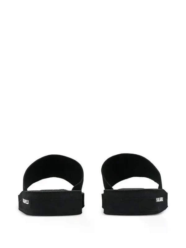 Karl Lagerfeld Logo-print Knit Slides