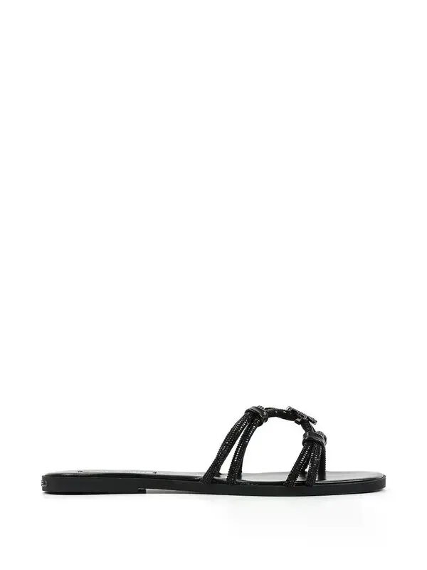 Karl Lagerfeld Embellished Multi-strap Sandals