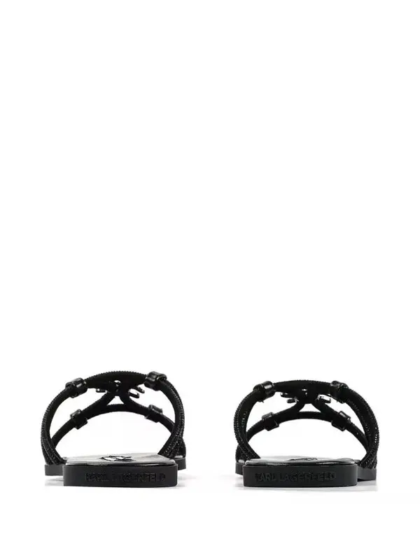 Karl Lagerfeld Embellished Multi-strap Sandals