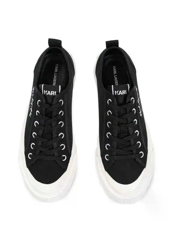 Karl Lagerfeld Logo-embroidered Platform Sneakers