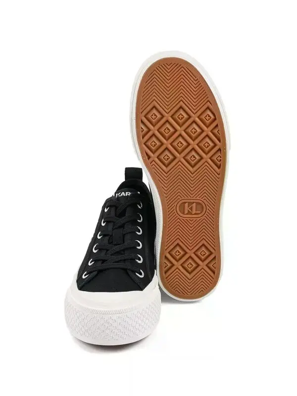 Karl Lagerfeld Logo-embroidered Platform Sneakers