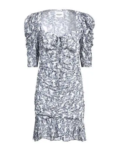 MARANT ETOILE Floral Print Gathered Mini Dress