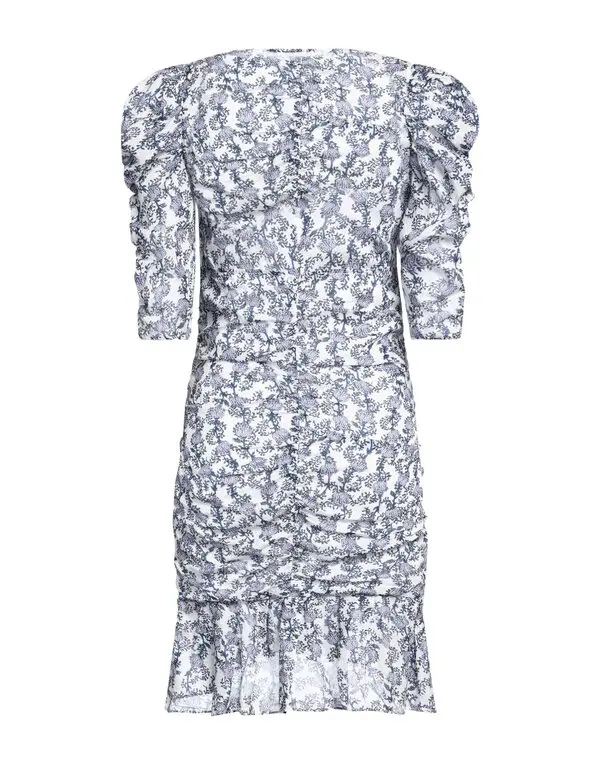 MARANT ETOILE Floral Print Gathered Mini Dress