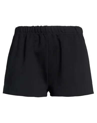 Gcds Cotton Terry High-waisted Athletic Shorts - Black