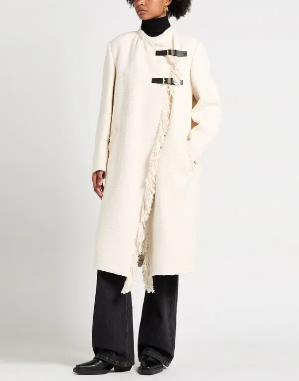 Isabel Marant Étoile Single-breasted Coat With Buckle Detail And Fringe