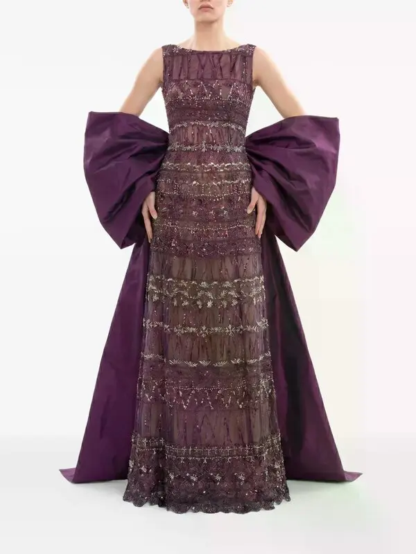 SAIID KOBEISY Embellished Maxi Dress