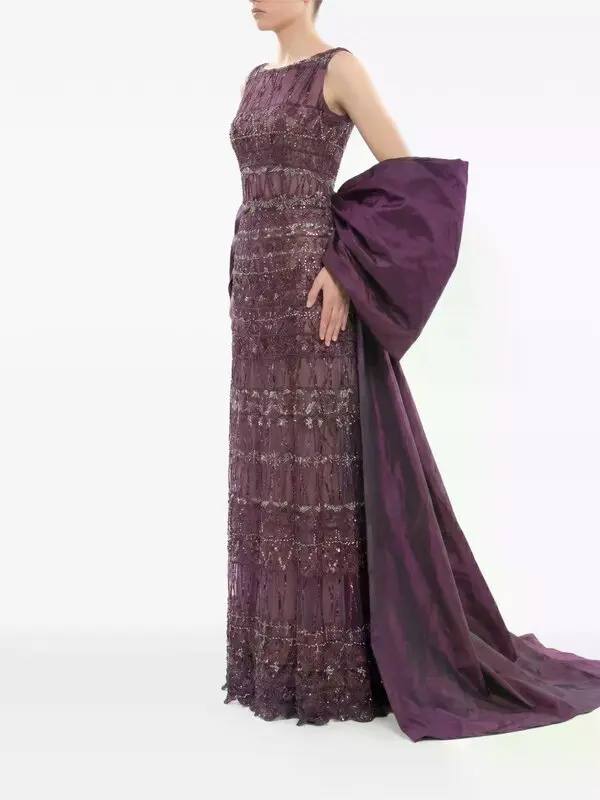 SAIID KOBEISY Oversized-bow Cape