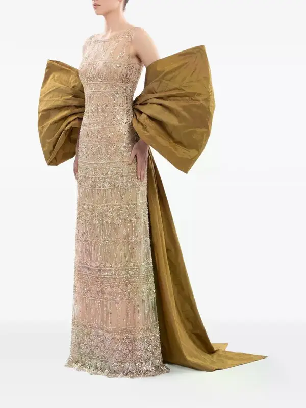 SAIID KOBEISY Oversized Bow Cape