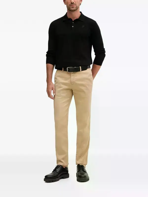 Karl Lagerfeld Logo-embroidered Polo Shirt