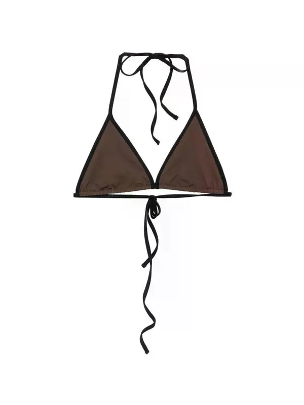 TOTEME Triangle Bikini Top - Brown