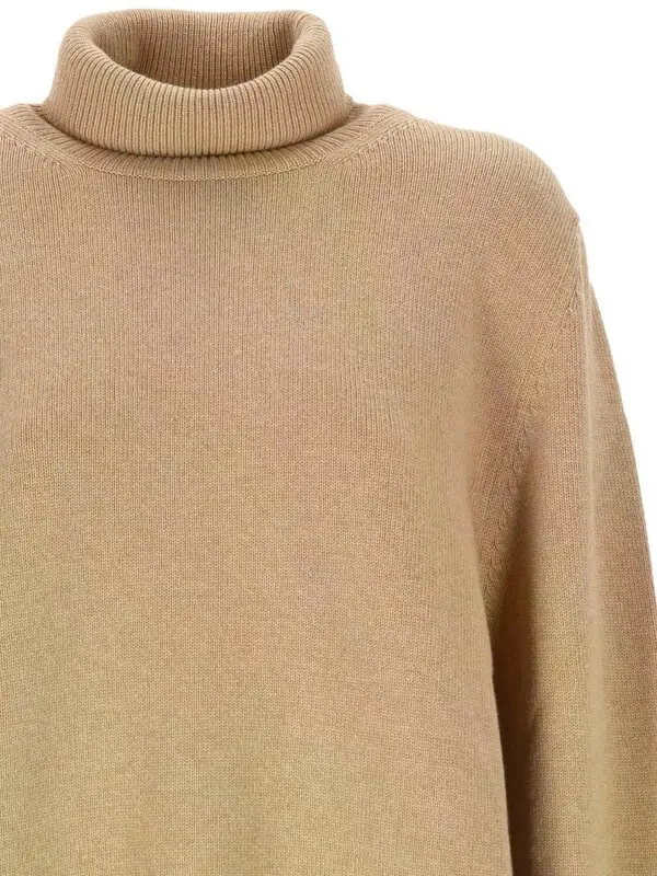 Lorena Antoniazzi Roll Neck Curved Hem Knit