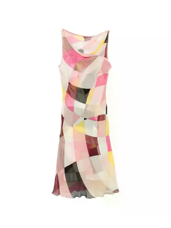 Emilio Pucci Geometric-print Midi Dress
