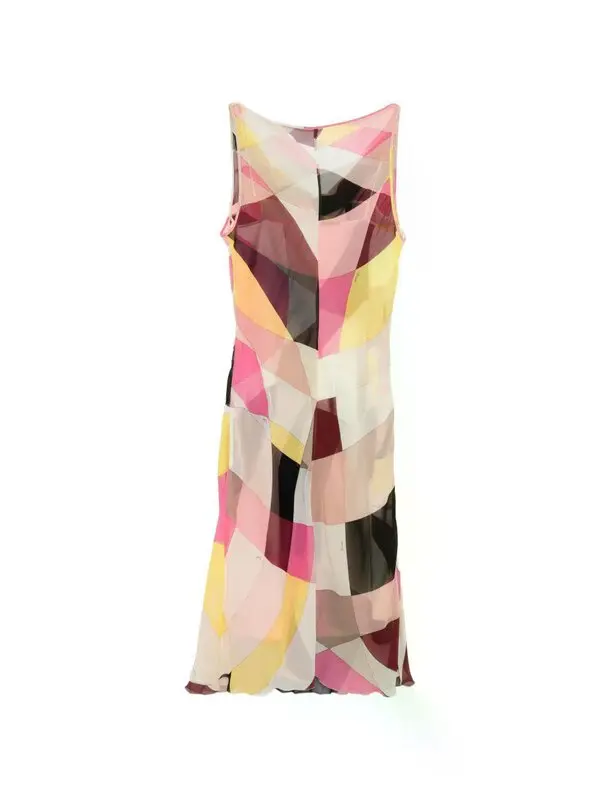 Emilio Pucci Geometric-print Midi Dress