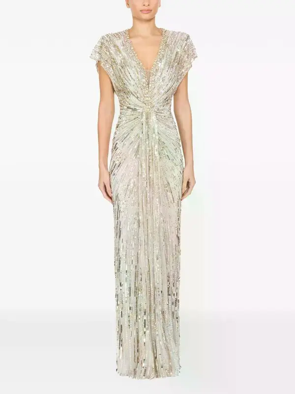 Jenny Packham Lacie Sequin Embellished Gown