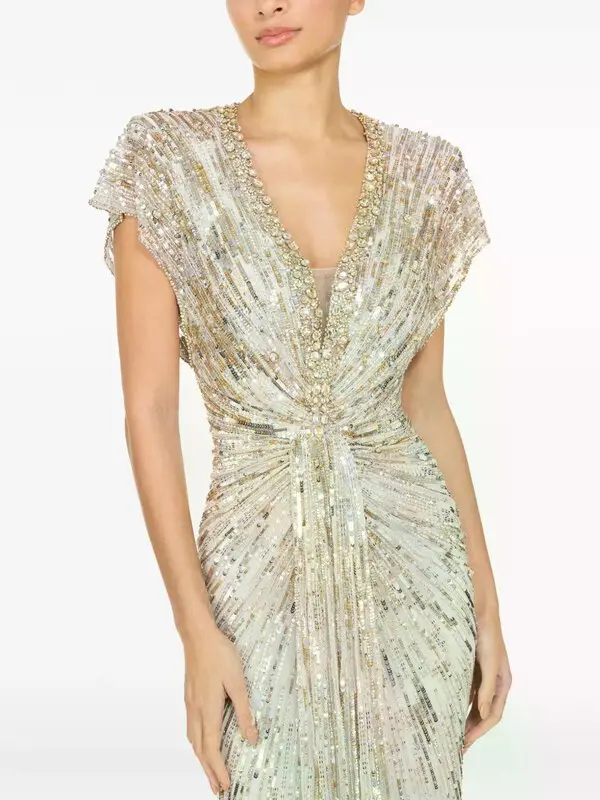 Jenny Packham Lacie Sequin Embellished Gown