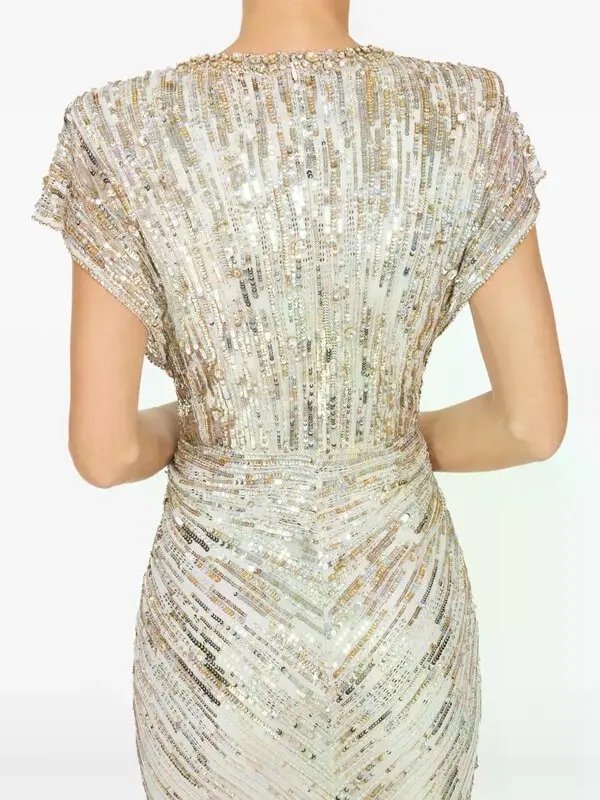 Jenny Packham Lacie Sequin Embellished Gown