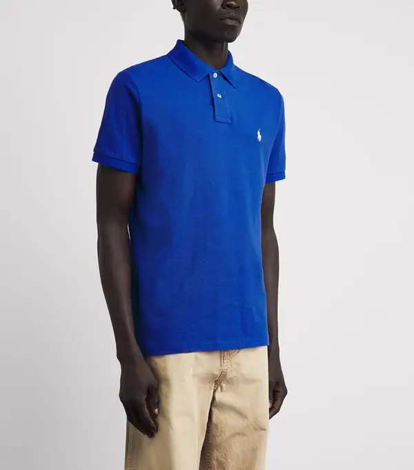 Polo Ralph Lauren Cotton Mesh Custom-fit Polo Shirt - Blue