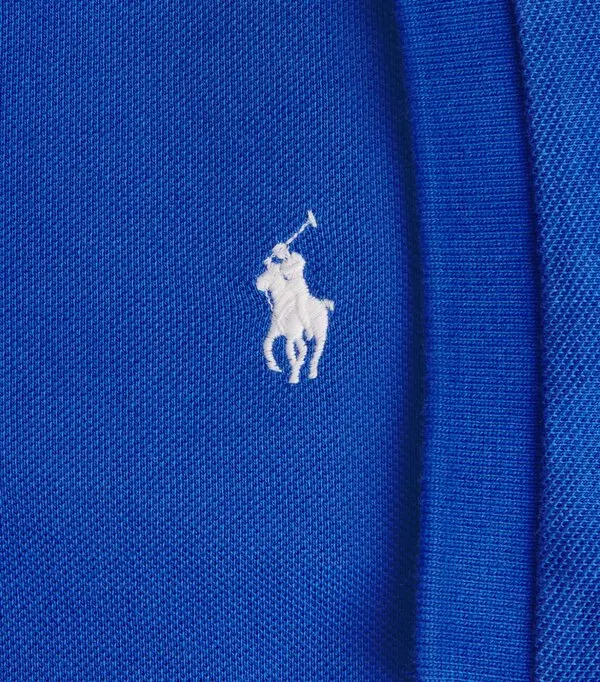 Polo Ralph Lauren Cotton Mesh Custom-fit Polo Shirt - Blue
