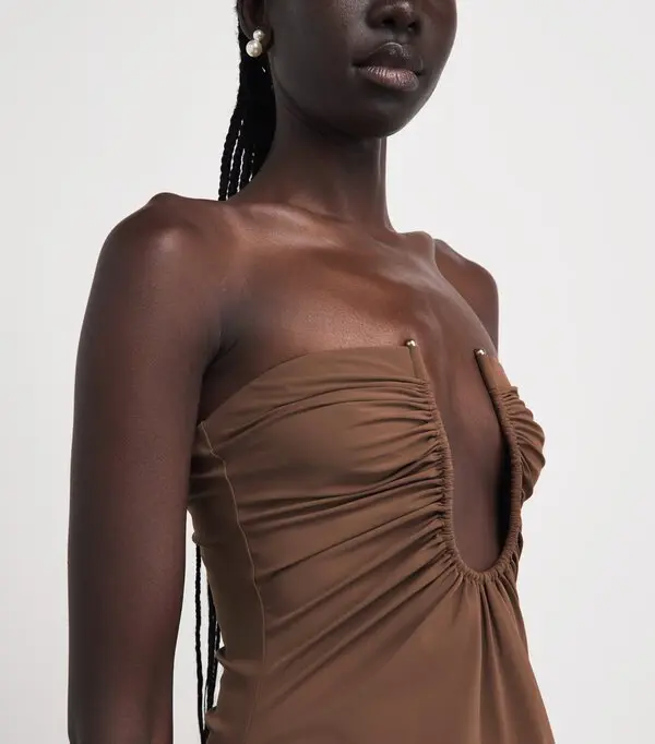Christopher Esber Arched Maxi Dress With Plunging Neckline