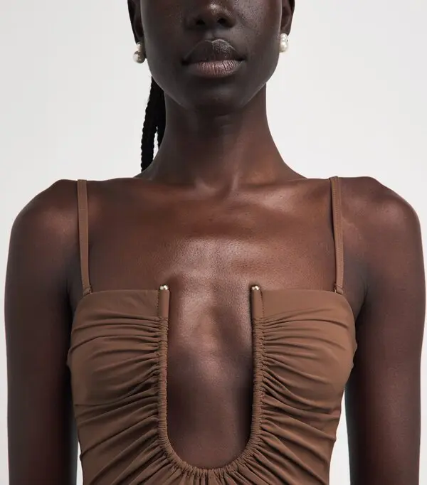 Christopher Esber Arched Maxi Dress With Plunging Neckline