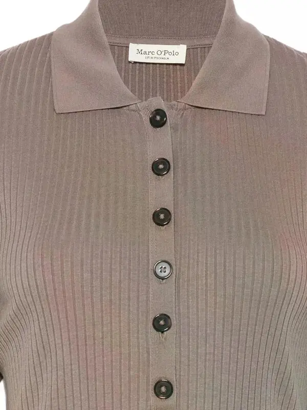 Marc O'polo Ribbed Knit Polo Shirt