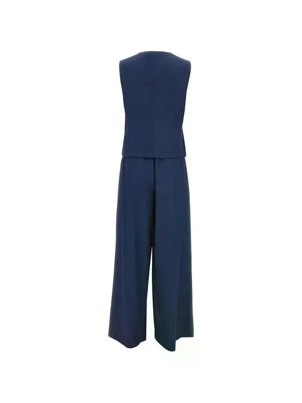 KAOS V-neck Sleeveless Vest And Wide-leg Trousers Two-piece Suit