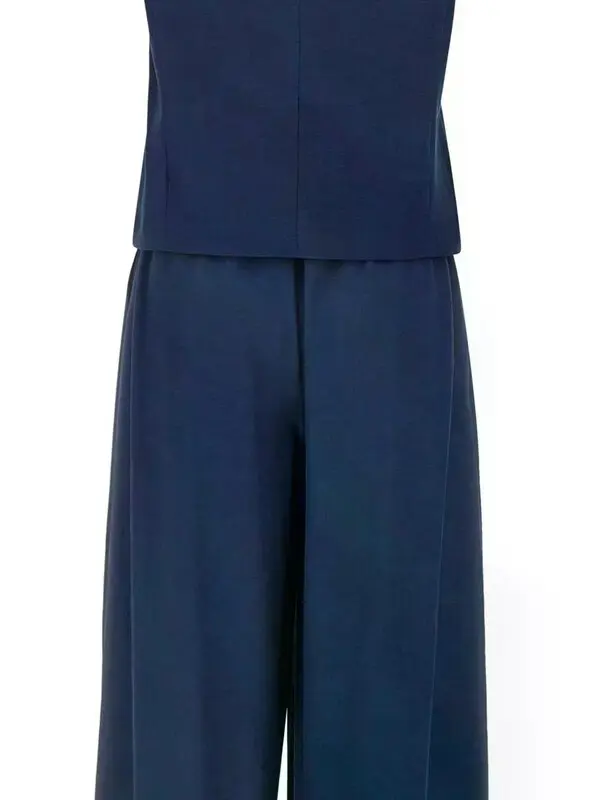 KAOS V-neck Sleeveless Vest And Wide-leg Trousers Two-piece Suit