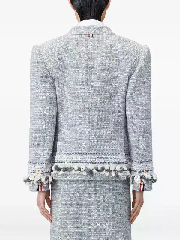 Thom Browne Roped-shoulder Tweed Jacket