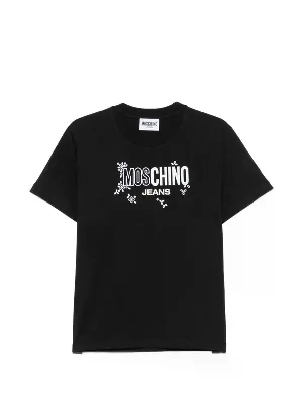 Moschino Logo Detail T-shirt - Black