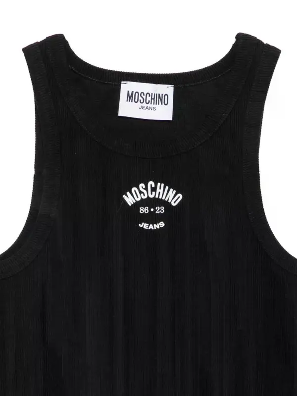 Moschino Ribbed Knit Tank Top