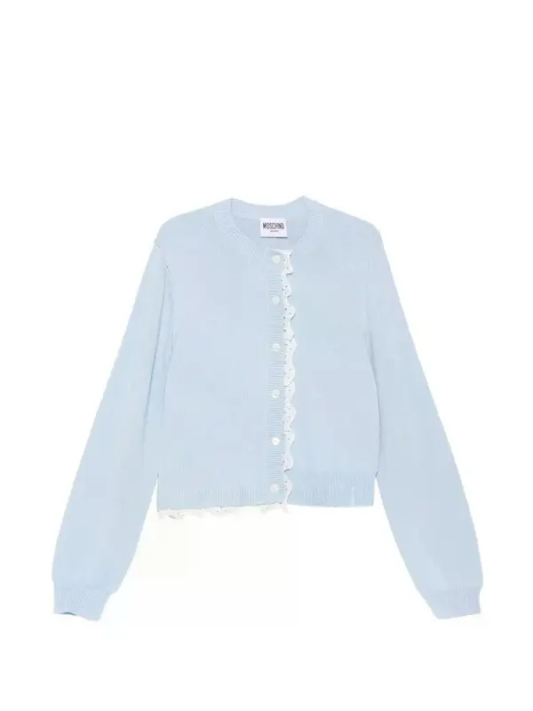Moschino Broderie Anglaise Cardigan - Blue