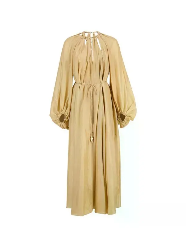 Zimmermann Mahon Cut-out Maxi Dress - Neutrals