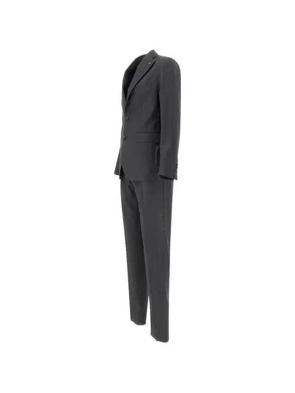 Tagliatore Peak-lapel Wool Suit
