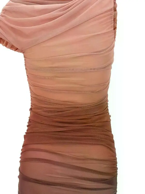 Elisabetta Franchi One-shoulder Draped Midi Dress